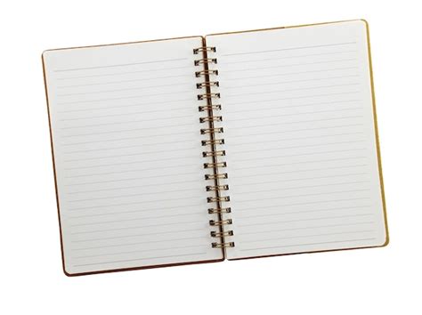 Premium Photo Blank Open Notebook Isolated On White Background