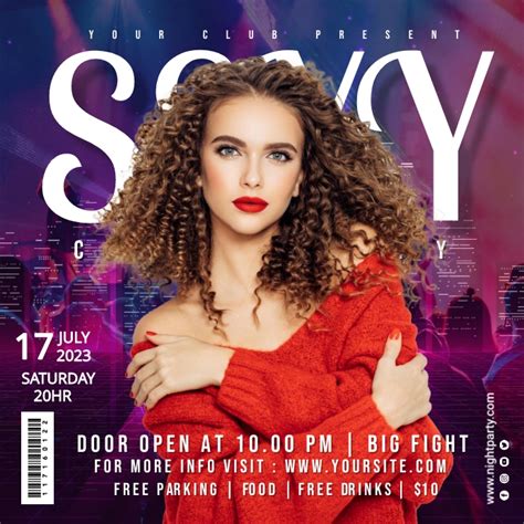 Sexy Night Party Template Postermywall