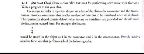 solved 9 15 rationa1 class create a class called rationa]
