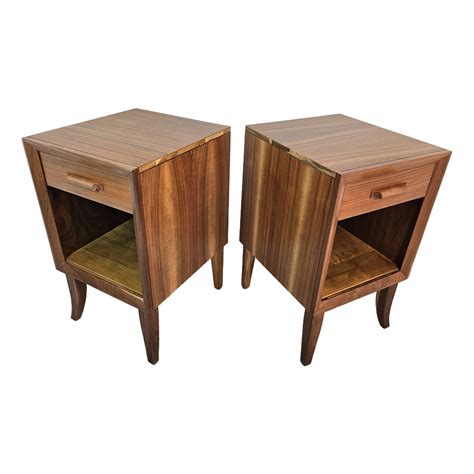 1960s Walnut Night Stands A Pair Chairish