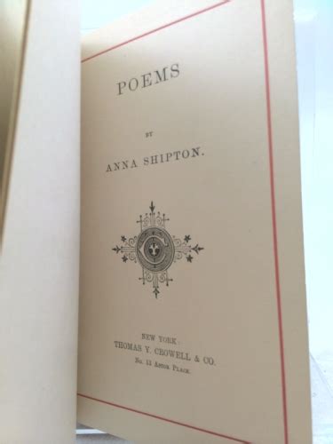 Poems By Shipton Anna Good Hardcover Thriftbooksvintage