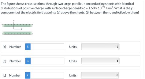 Solved The Figure Shows Cross Sections Through Two Large