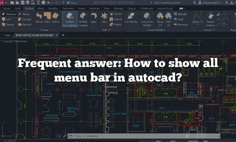 Frequent Answer How To Show All Menu Bar In Autocad