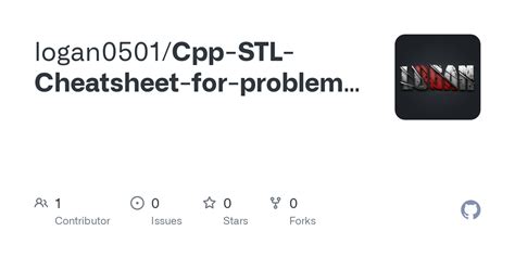 Github Logan0501cpp Stl Cheatsheet For Problem Solving