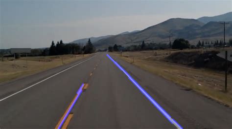 Opencv Pythonを使用した車線検出プログラムの作成