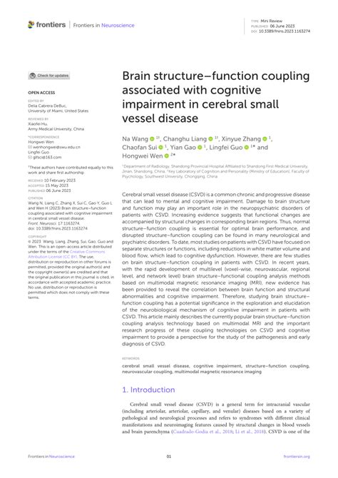 Pdf Brain Structure Function Coupling Associated With Cognitive