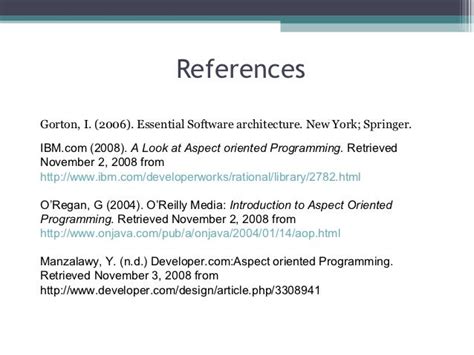 Aspect Oriented Architecture