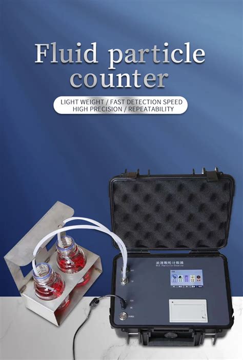 Portable Hydraulic Oil Particle Counter Oil Contamination Detector Oil