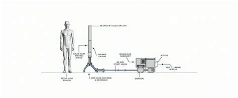 Automated Urine Collection System Schematic Stable Diffusion Online