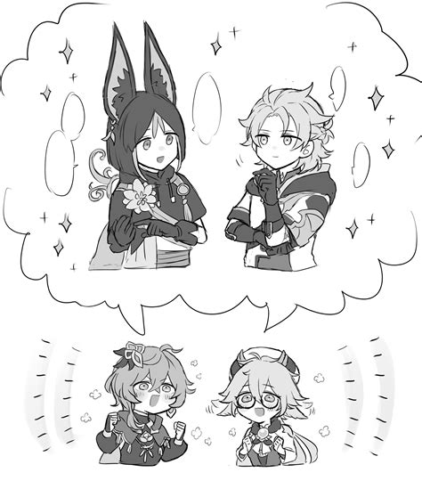 Roku S3 Albedo Genshin Impact Collei Genshin Impact Sucrose Genshin Impact Tighnari