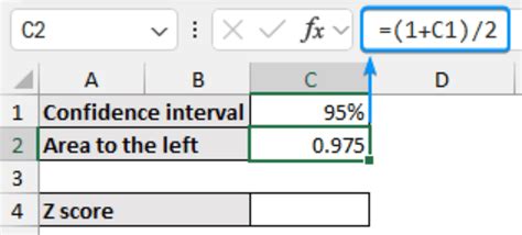 How To Calculate Z Score For 95 Confidence Interval In Excel Excel Insider