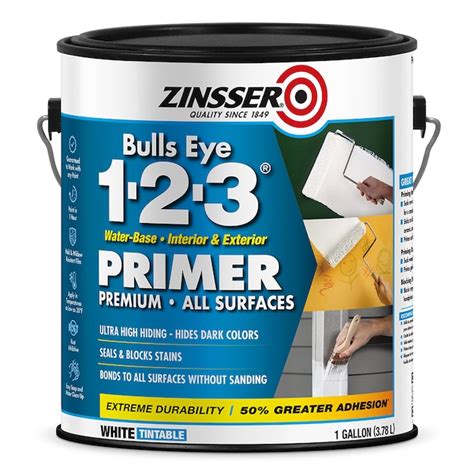 Zinsser Bulls Eye 123 Interior Exterior Multi Purpose Water Based Wall