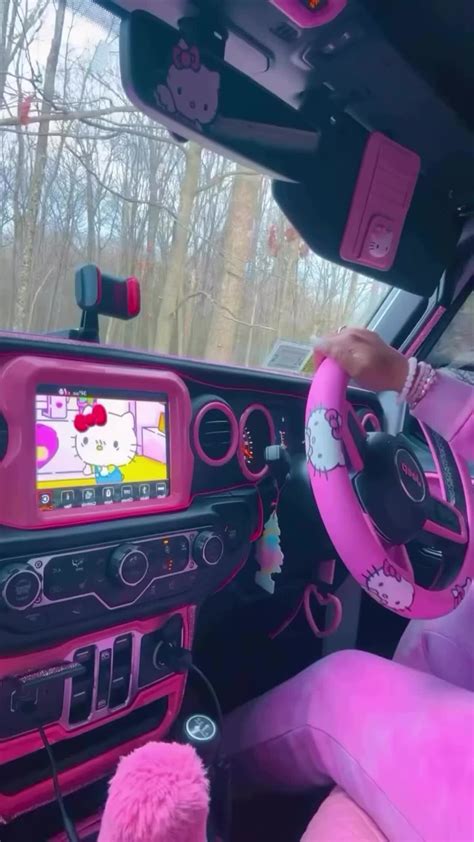 Hello Kitty Car Accessories For Your Pink Jeep