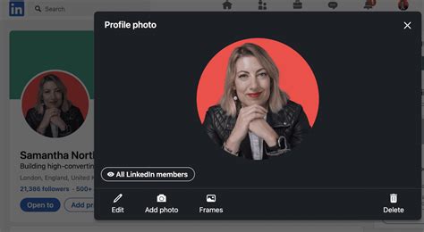 How To Create The Perfect LinkedIn Profile Photo Easy Steps Template Samantha North