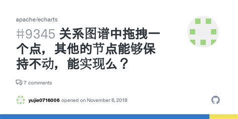 关系图谱中拖拽一个点，其他的节点能够保持不动，能实现么？ · issue 9345 · apache echarts · github