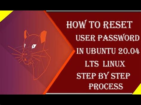 How To Reset User Password In Ubuntu LTS Linux Forgot Ubuntu Password YouTube