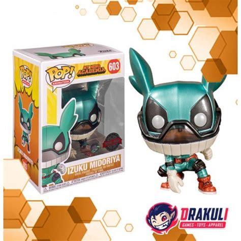 Funko Pop My Hero Academia Izuku Midoriya Deku With Helmet Metallic Drakuli