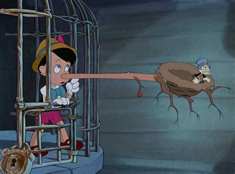 A Lie Keeps Growing And Growing Until Its As Plain As The Nose On