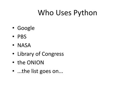 Python Ppt Pptx Programming Languages Computing