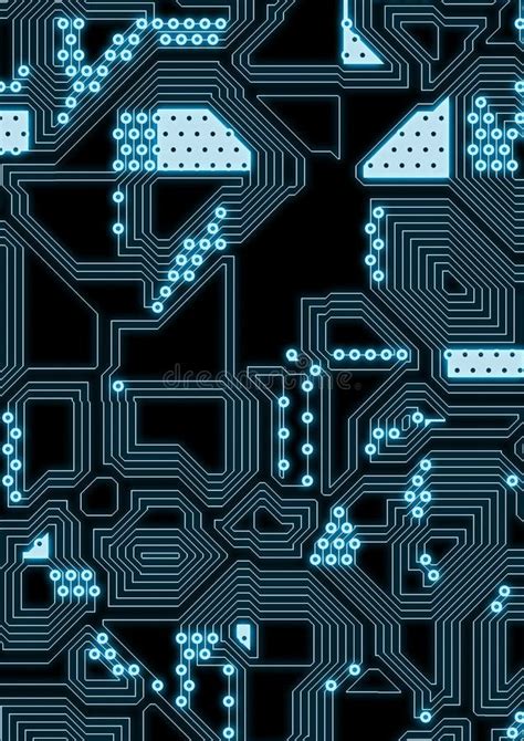 Artificial Cyber Circuit Illustration Stock Illustration Illustration