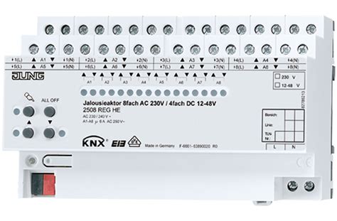 Knx Blinds Actuator 8 Gang Ac 110 230 V 4 Gang Dc 12 48 V Rail