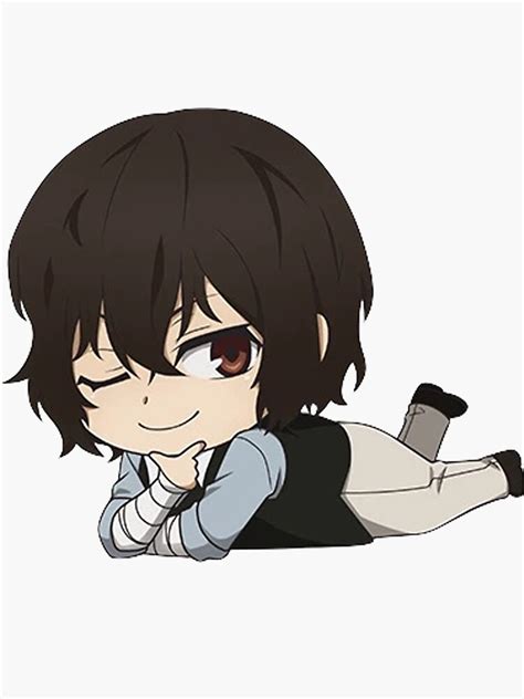 Chibi Dazai Osamu Sticker For Sale By Crispalline Redbubble