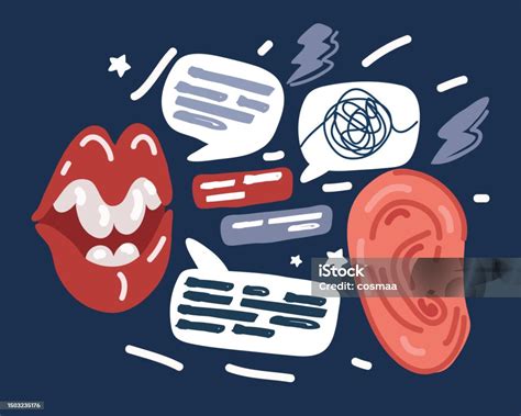 만화책 가십 소녀의 만화 벡터 Illustraiton 말풍선 소문 입소문으로 귀 비밀에 속삭이는 개념에 대한 스톡 벡터 아트 및