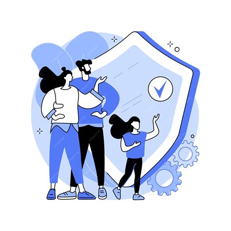 Ilustración De Vector De Concepto Abstracto De Seguridad Social