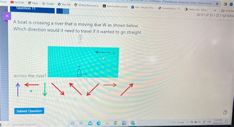 Solved A Boat Is Crossing A River That Is Moving Due W ﻿as