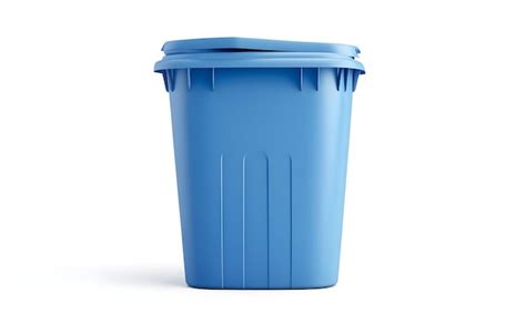Garbage Container On White Background Premium Ai Generated Image