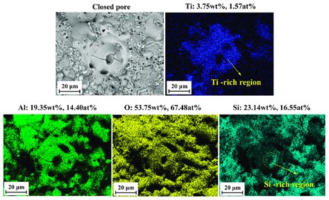 Element Distribution In The Closed Pore Region Download Scientific