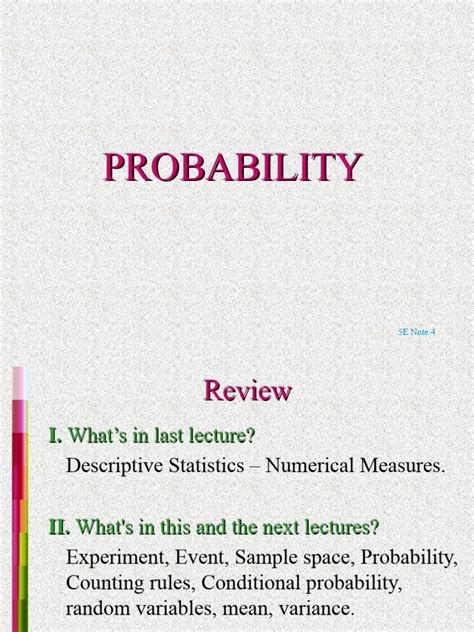 5 Probability Intro 06032024 071350pm Pdf Statistics Probability