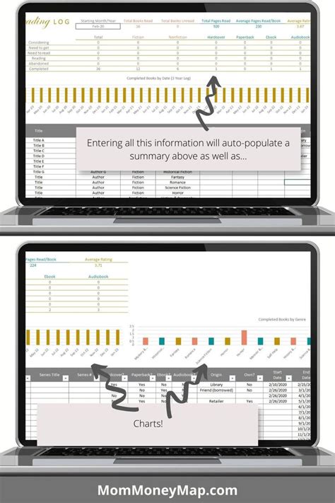 reading tracker excel spreadsheet