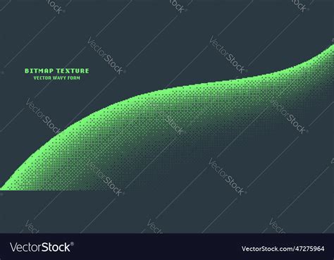 Pixel Art Style Bitmap Texture Wavy Form Noise Vector Image