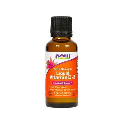 Now Vitamin D3 1000 IE tekočina, 30 ml | Lekarnica.com