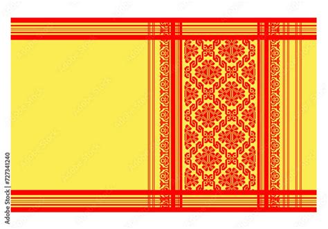 Gamosa Or Gamusa Traditional Assamese Cloth