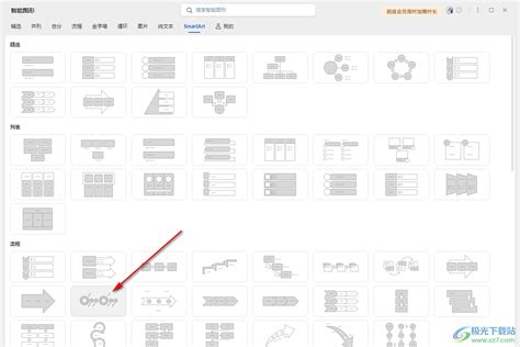 怎么在ppt幻灯片中插入创意图形？ Wps Ppt幻灯片中添加创意图形的方法 极光下载站