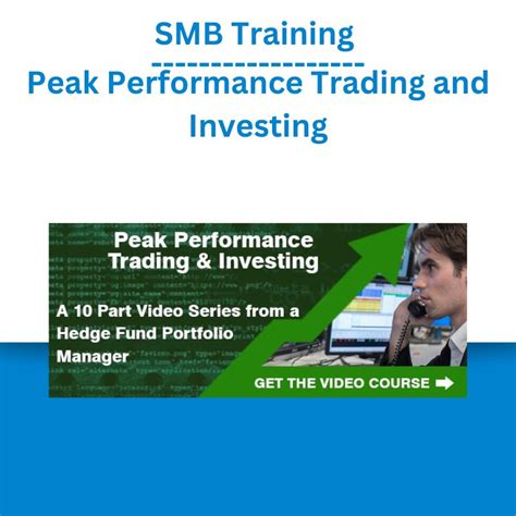 Smb Training Peak Performance Trading And Investing