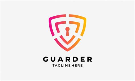 Premium Vector Secure Emblem Logo Vector Technology Shield Security