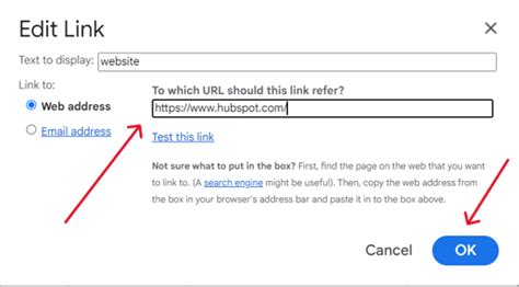 how to hyperlink in gmail 2025