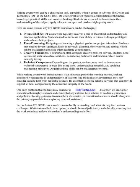 Dt Gcse Coursework Example Pdf Creativity Thought Dt Gcse Coursework Example Pdf Creativity Thought