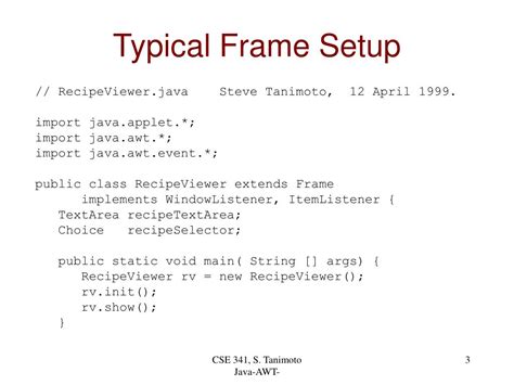 Ppt A Brief Overview Of The Abstract Windowing Toolkit Awt