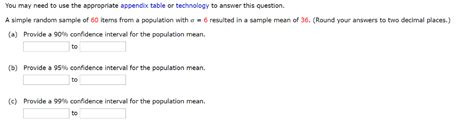 solved you may need to use the appropriate appendix table or
