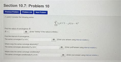 solved section 10 7 problem 10 previous problem problem