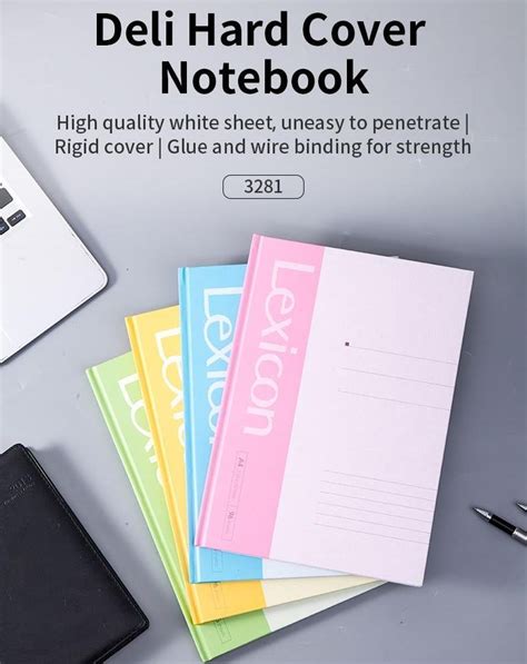 ბლოკნოტი მყარი ყდით ხაზი Deli A4 100 ფურცელი · საკანცელარიო