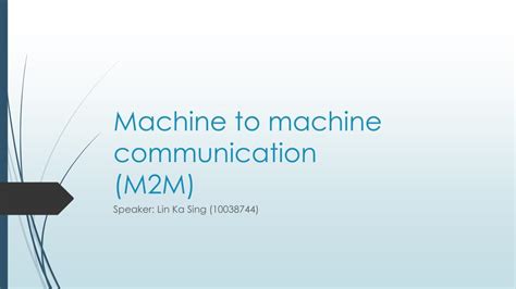 Machine To Machine Communication In Iot Ppt At Mary Hawley Blog
