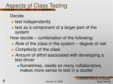 Ppt Class Testing Powerpoint Presentation Free Download Id 395096