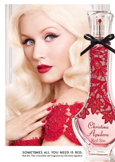 Christina Aguilera Red Sin Perfume Celebrity SCENTsation
