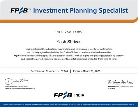 Yash Shrivas On Linkedin Cfp Financialplanning Investmentplanning