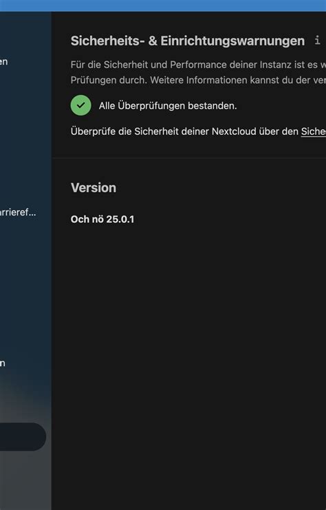 [bug] index php settings admin overview does not display all infos